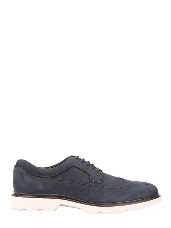 Hogan Perforated Derby Shoes - Blue