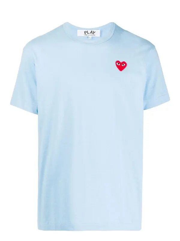 Play Comme Des Garcon Little Red Heart Logo T-shirt - Blue