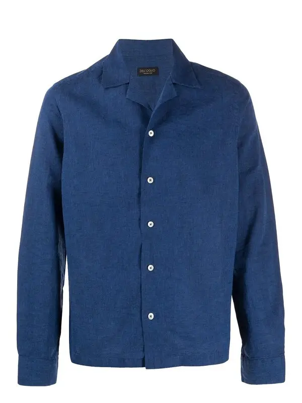DELL'OGLIO Long Sleeved Buttoned Shirt - Blue