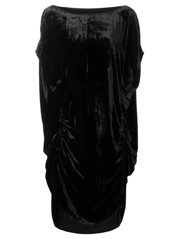 PAULA KNORR Ruched Midi Dress - Black
