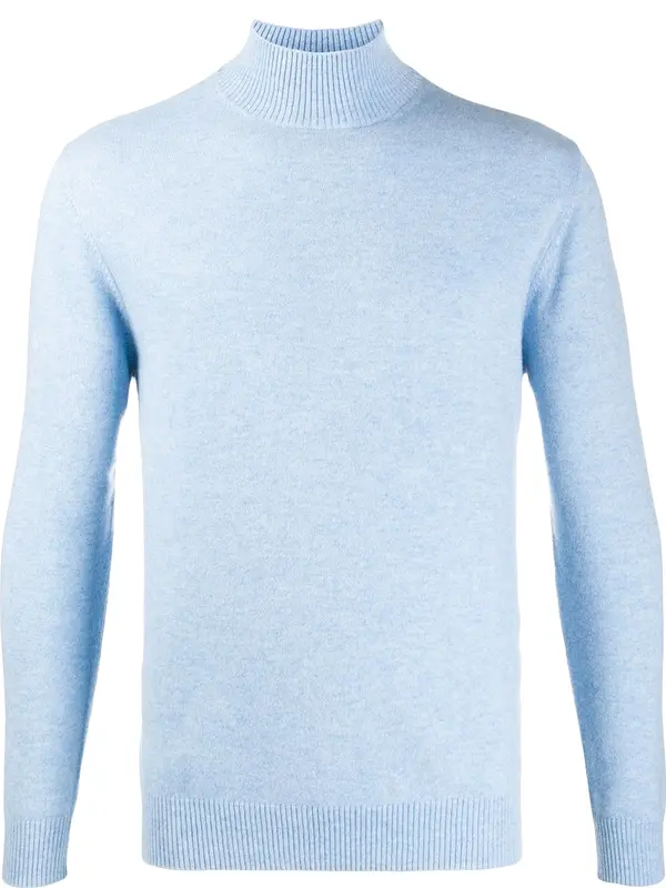 N.peal Funnel Neck Jumper - Blue