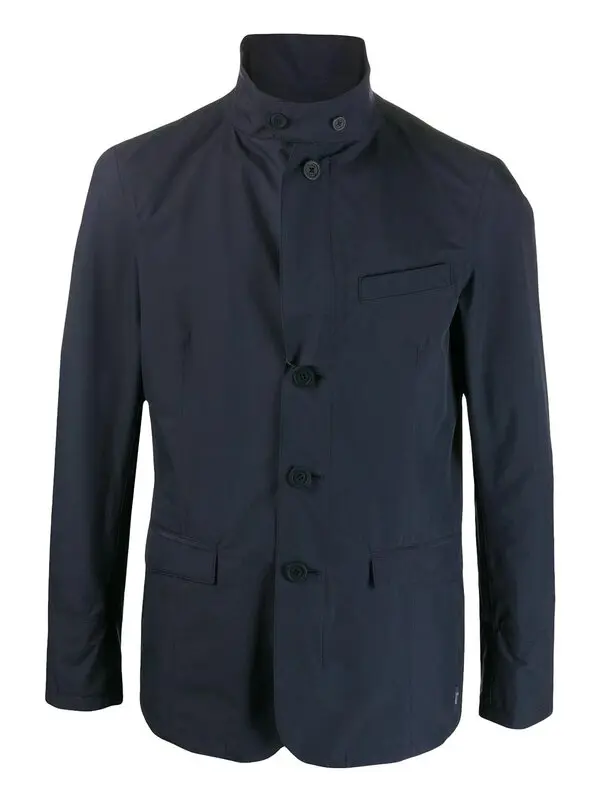 Herno Tailored Rain Jacket - Blue