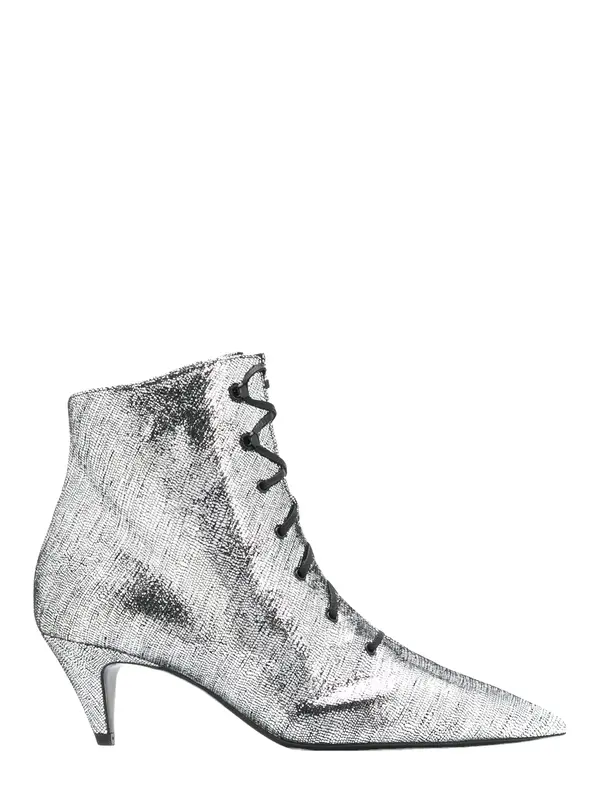 Saint Laurent Kiki Boots - Silver