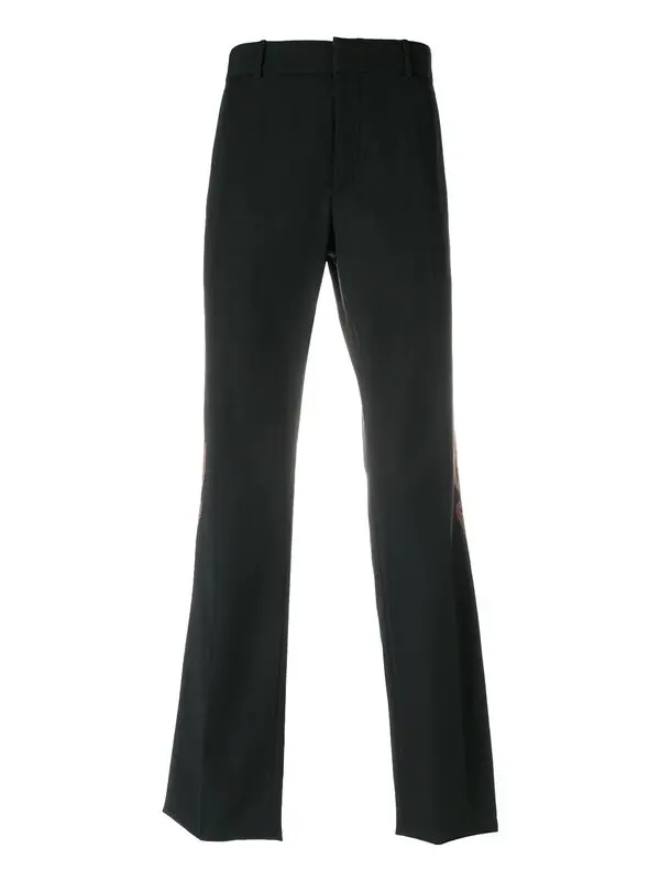 Alexander McQueen Paisley Patch Trousers - Black