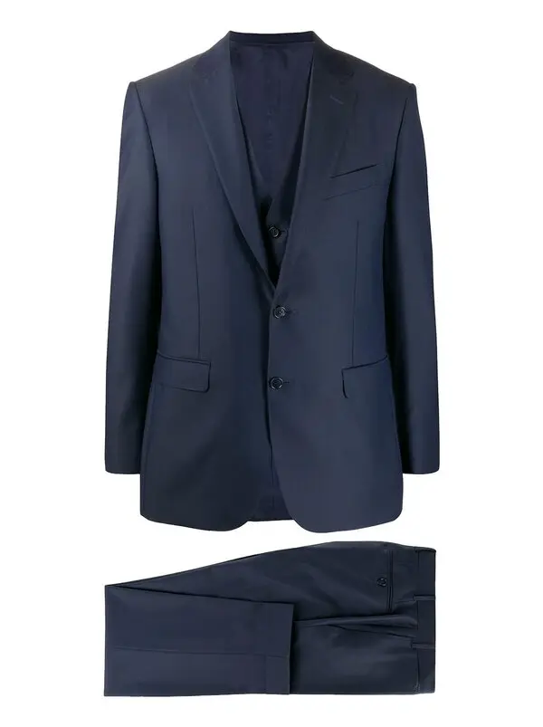 Canali Long Sleeves Suit - Blue