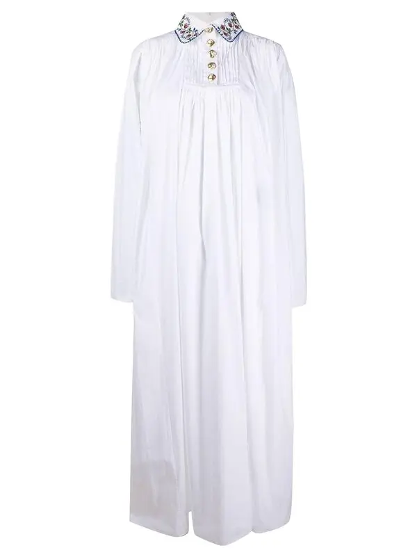 SEEN USERS Capelet Maxi Dress - White