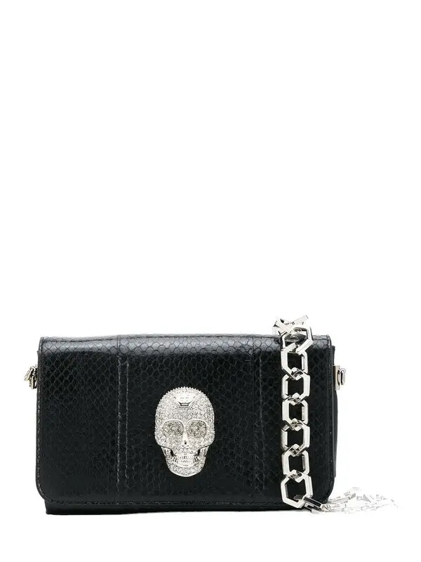 Philipp Plein Embellished Skull Tote - Black