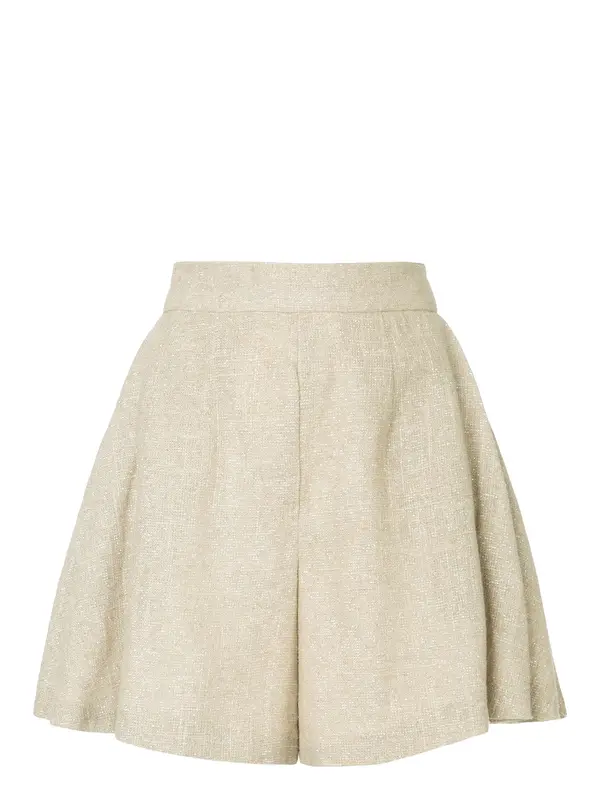 BAMBAH Sparkle Culotte Shorts - Brown
