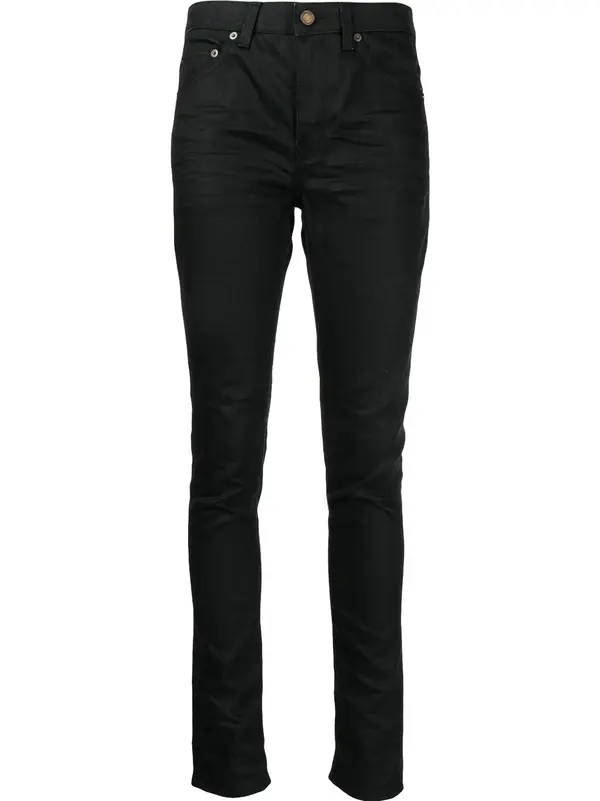Saint Laurent Mid-rise Skinny Jeans - Black