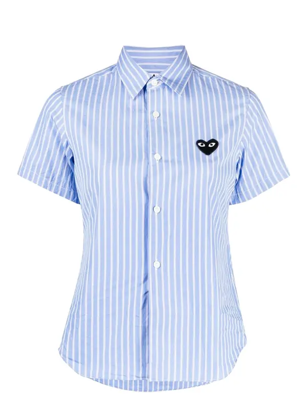 Play Comme Des Garcon Striped Shirt - Blue
