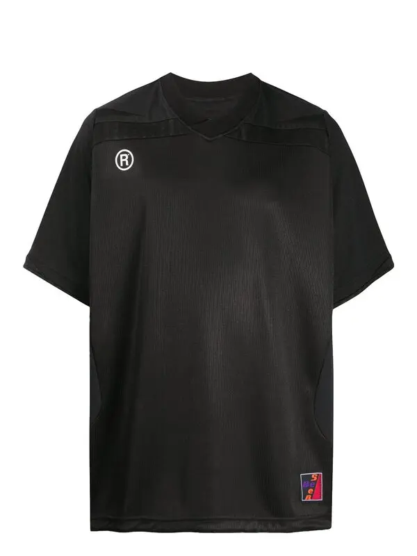 Martine Rose Oversized V-neck T-shirt - Black