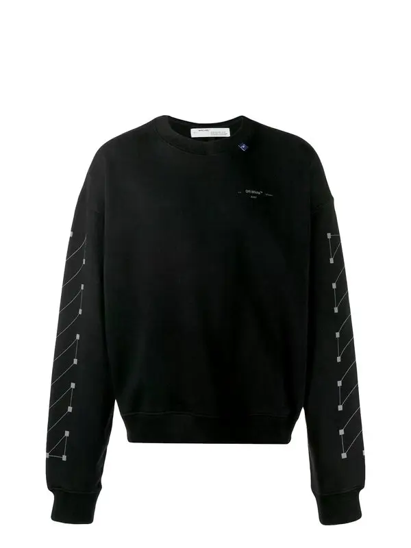 Off-White Diagonal Sweatshirt - Black