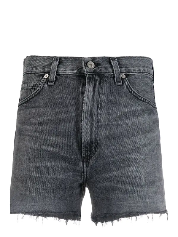 Citizens Of Humanity Kristen Organic Cotton Denim Shorts - Grey