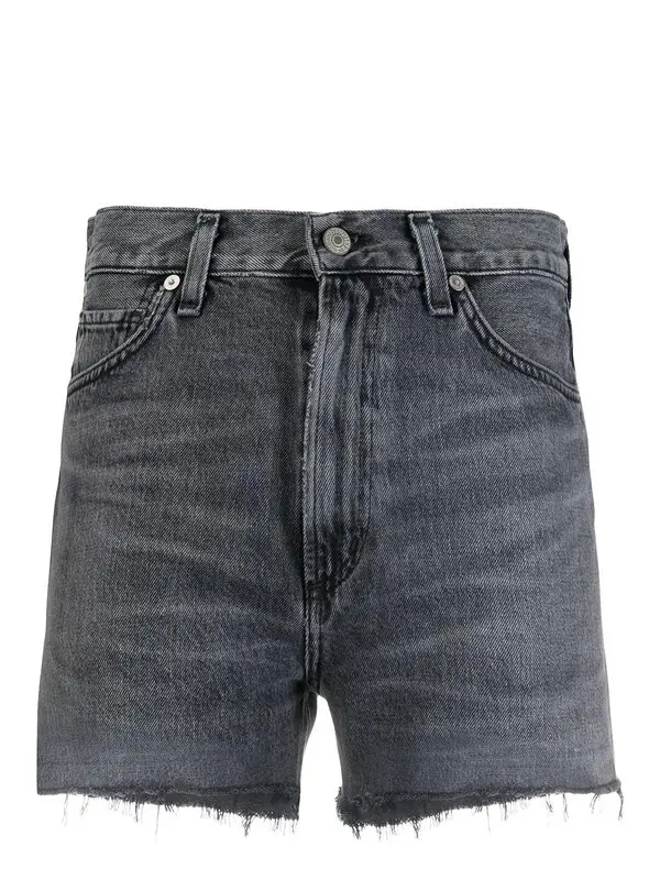 Citizens Of Humanity Kristen Organic Cotton Denim Shorts - Grey