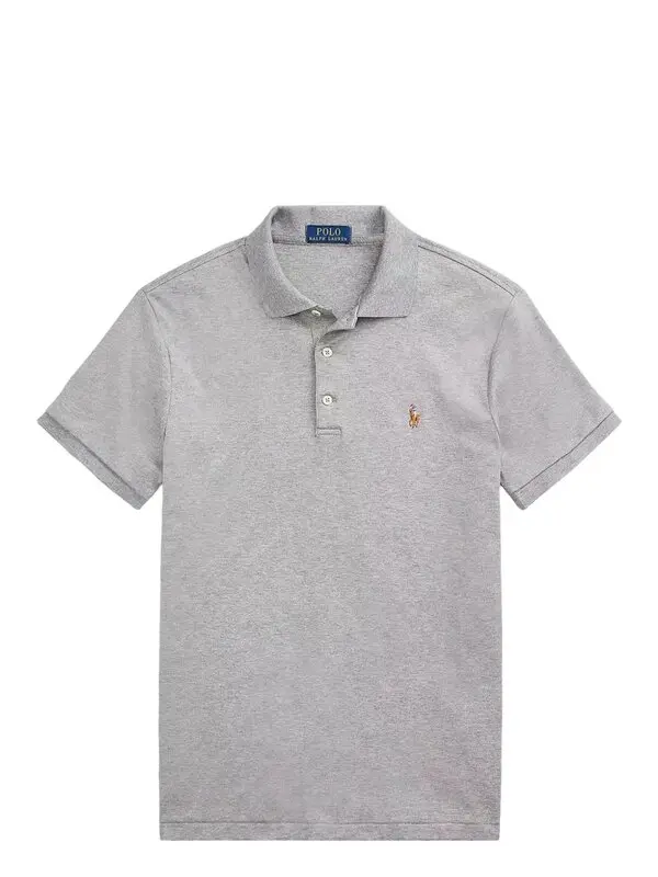 Polo Ralph Lauren Logo-embroidered Polo Shirt - Grey