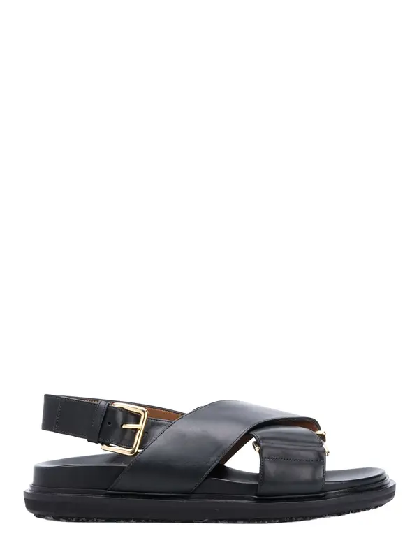 Marni Fussbett Criss-cross Sandals - Black