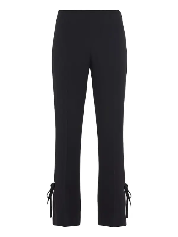 Prada Tie Side Trousers - Black