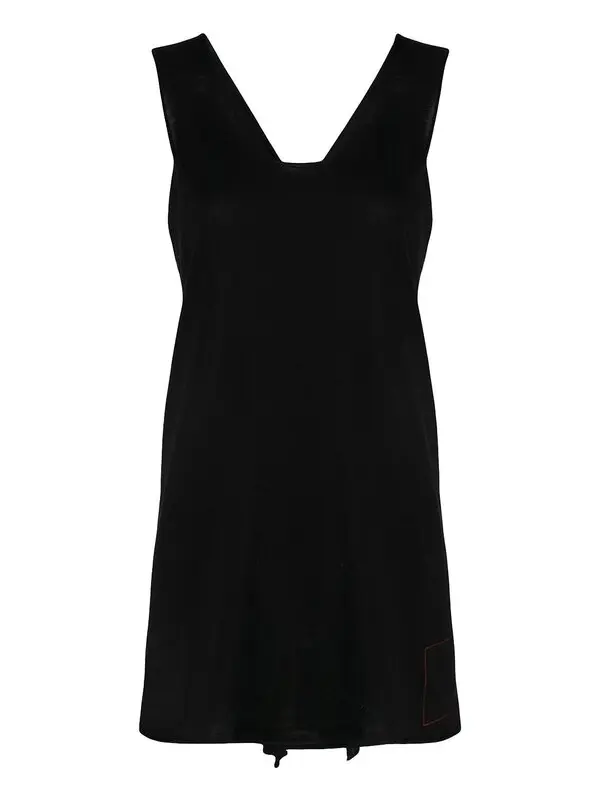 UMA WANG Sleeveless Flared Top - Black