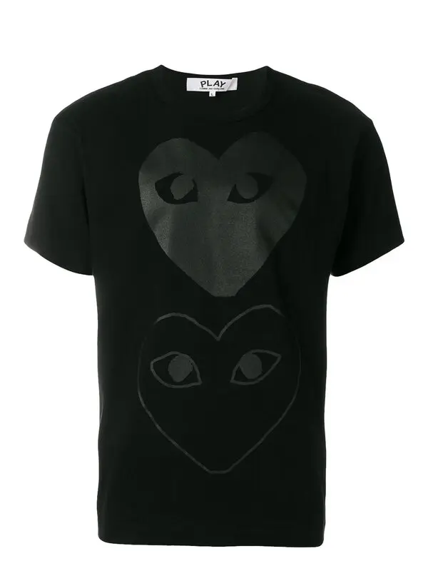 Play Comme Des Garcon Printed T-shirt - Black