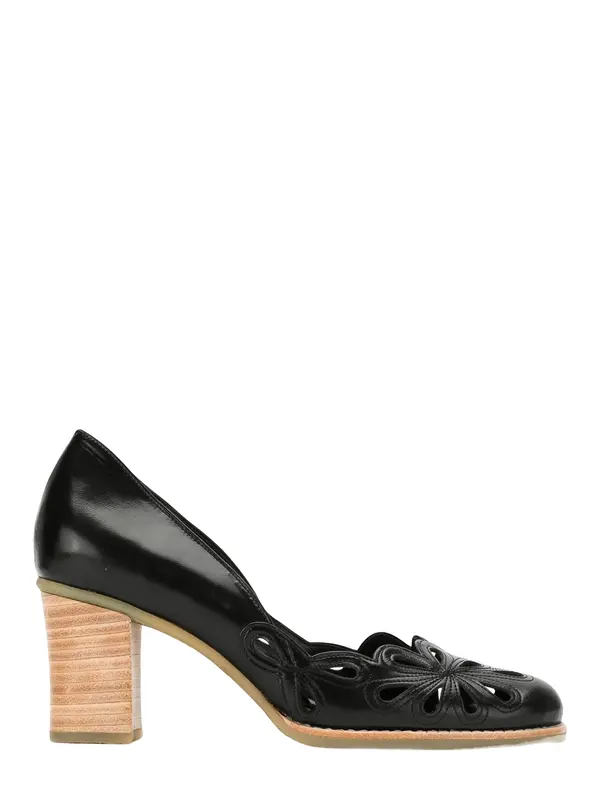 STUDIO CHOFAKIAN Cut-out Detail Pumps - Black