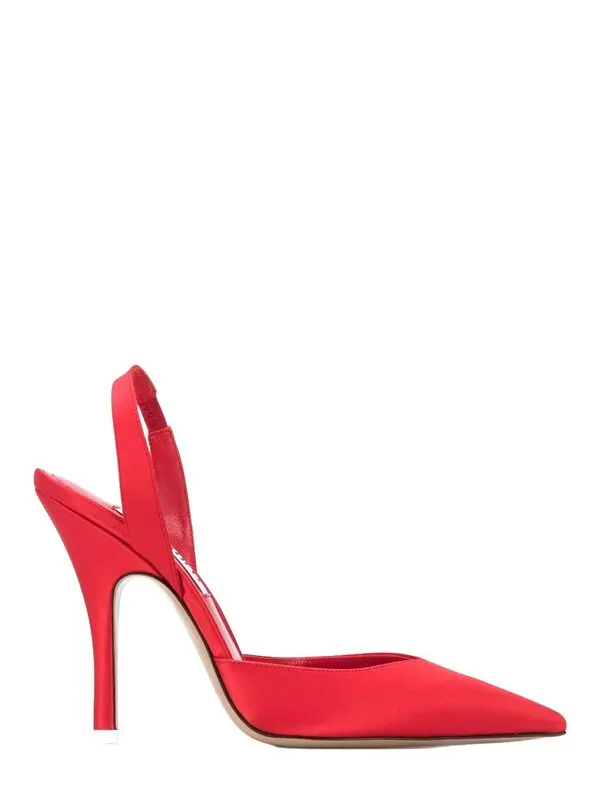 Attico Pointed Slingback Pumps - Red