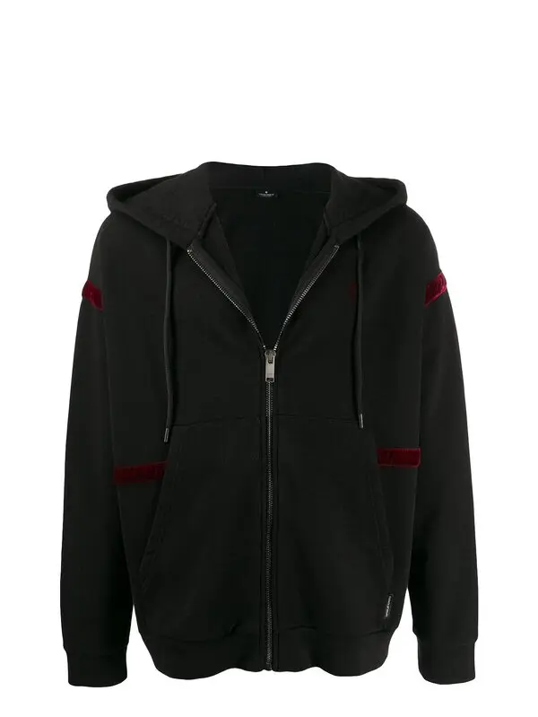 COUNTY OF MILAN Bumper Car Zip-up Hoodie - Black