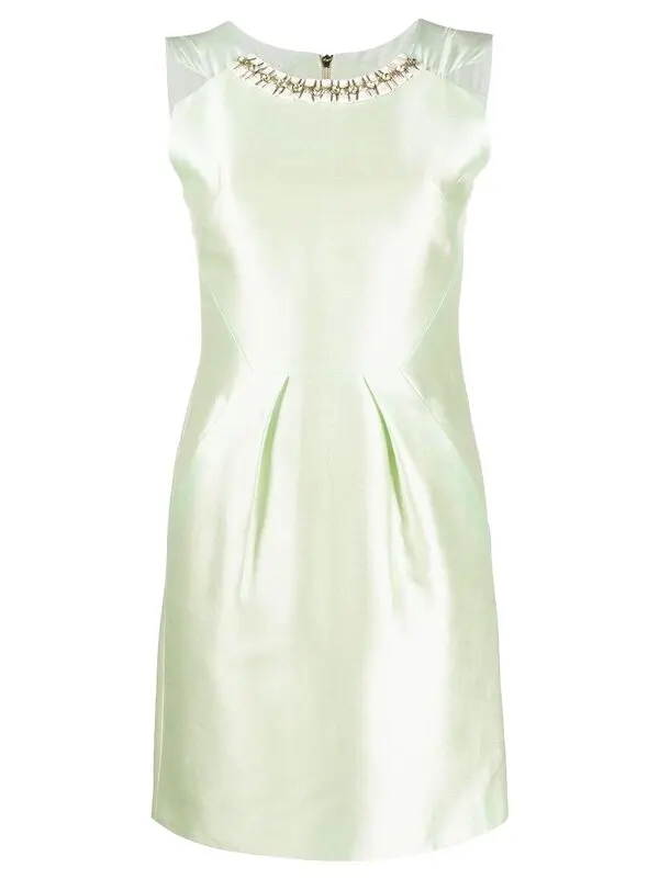Matthew Williamson Embellished Neckline Dress - Green