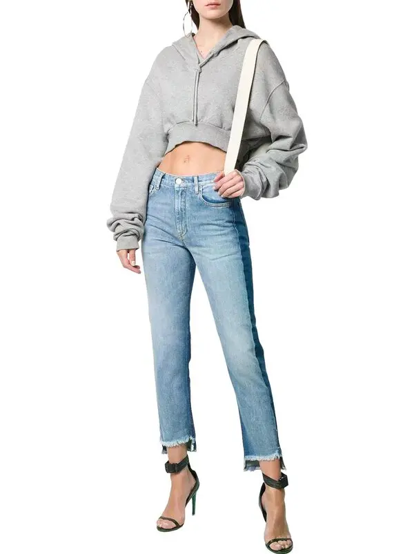 COUNTY OF MILAN Two-tone Stretch Jeans - Blue