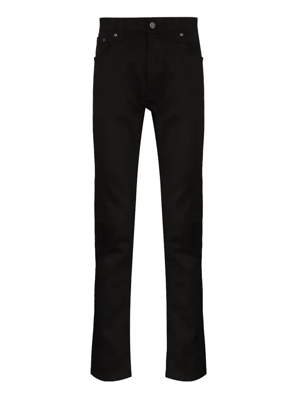 Nudie Jeans Lean Dean Slim-leg Jeans - Black