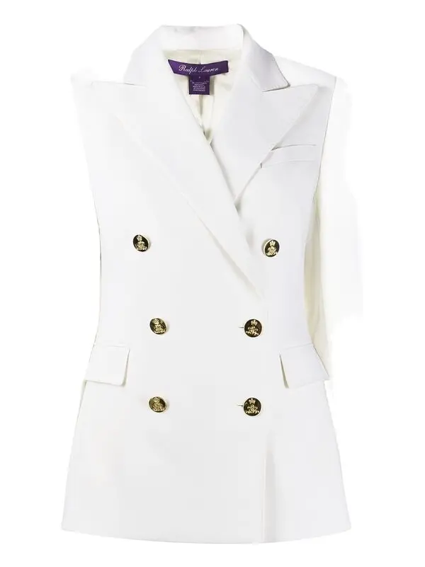 Ralph Lauren Double-breasted Fitted Blazer - White