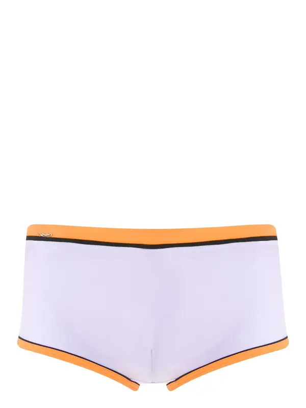 AMIR SLAMA Panelled Trunks - Purple