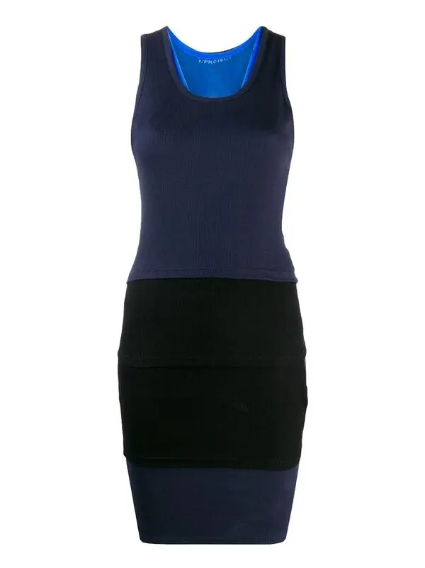 Y/project Fitted Tank Dress - Blue