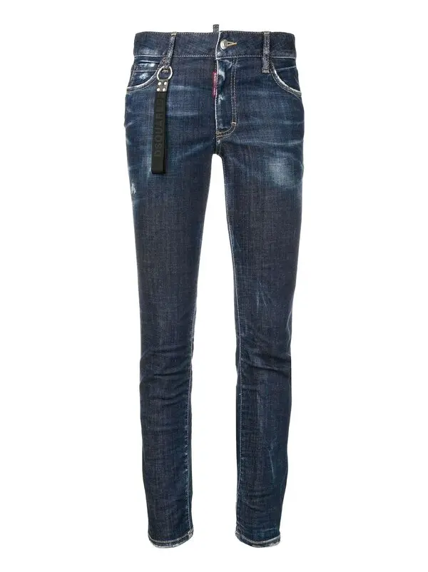 Dsquared2 Skinny Boyfriend Jeans - Blue
