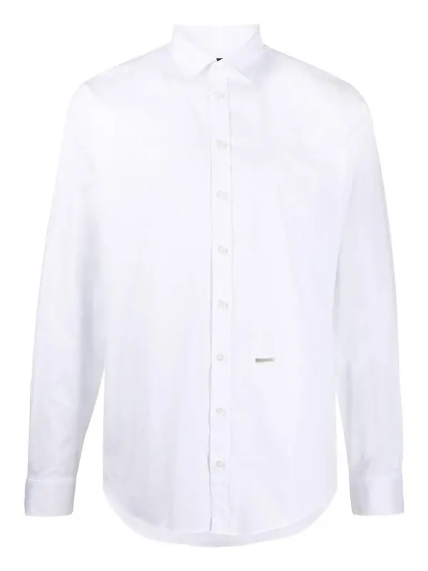 Dsquared2 Logo Plaque Shirt - White