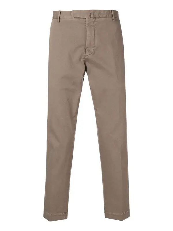 DELL'OGLIO Slim-fit Trousers - Neutrals