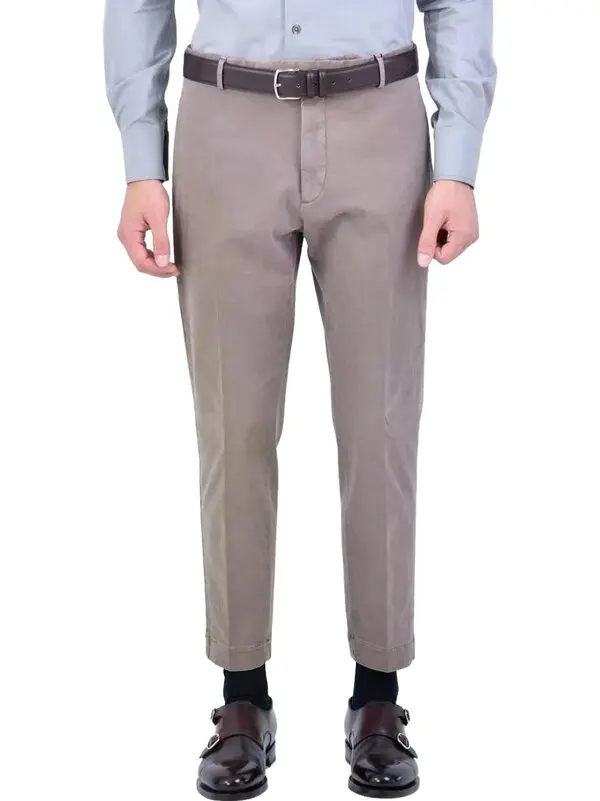 DELL'OGLIO Slim-fit Trousers - Neutrals