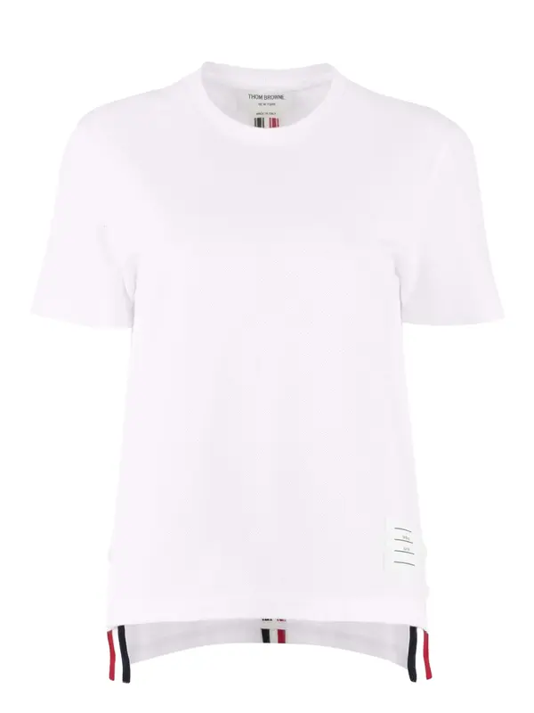 Thom Browne Rwb Striped T-shirt - White