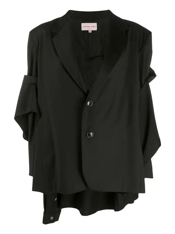 Natasha Zinko Shirt-back Jacket - Black