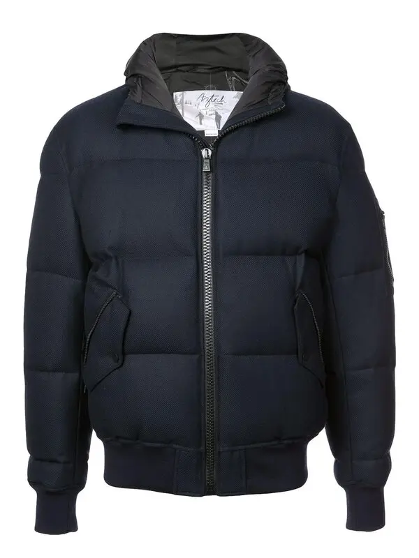 Aztech Mountain Shadow Mountain Wool Bomber Jacket - Blue
