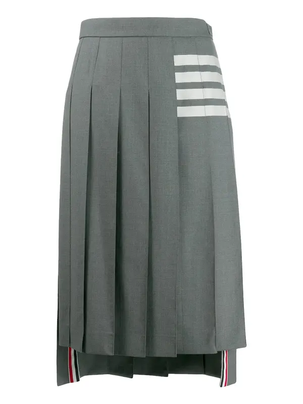 Thom Browne 4-bar Pleated Skirt - Grey