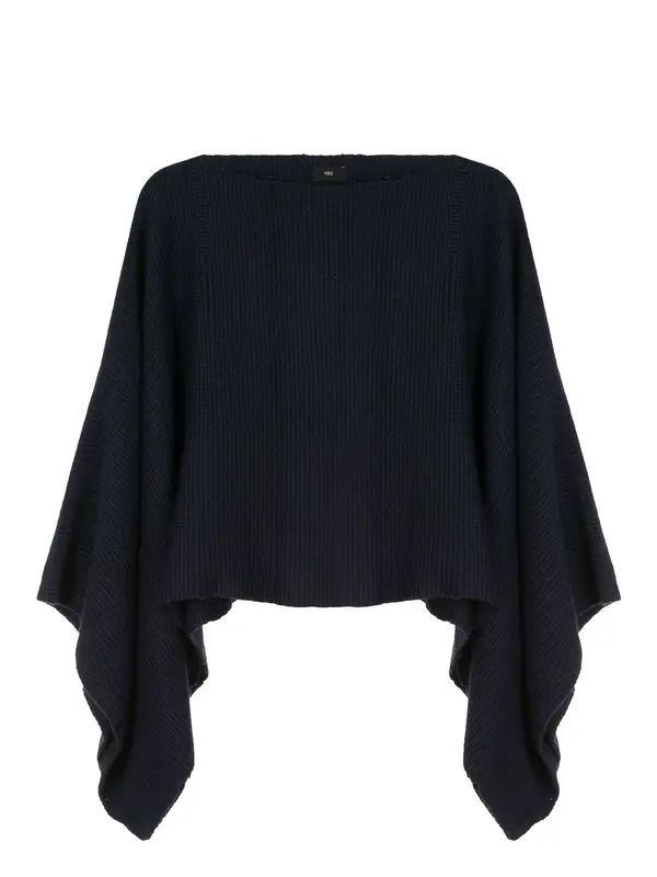 Voz Cropped Jumper - Blue
