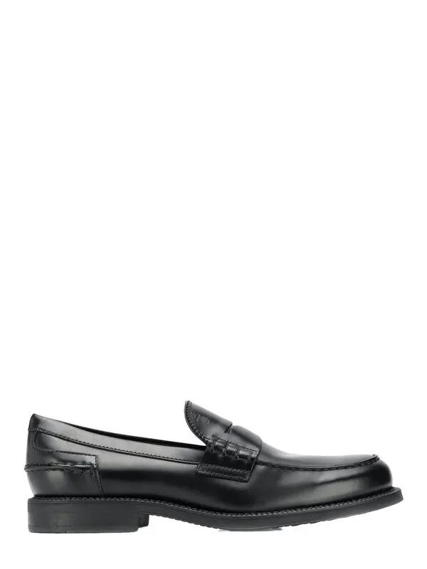 TOD'S Chunky Penny Loafers - Black