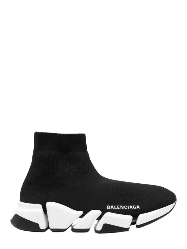 Balenciaga Speed 2.0 Knitted Sneakers - Black