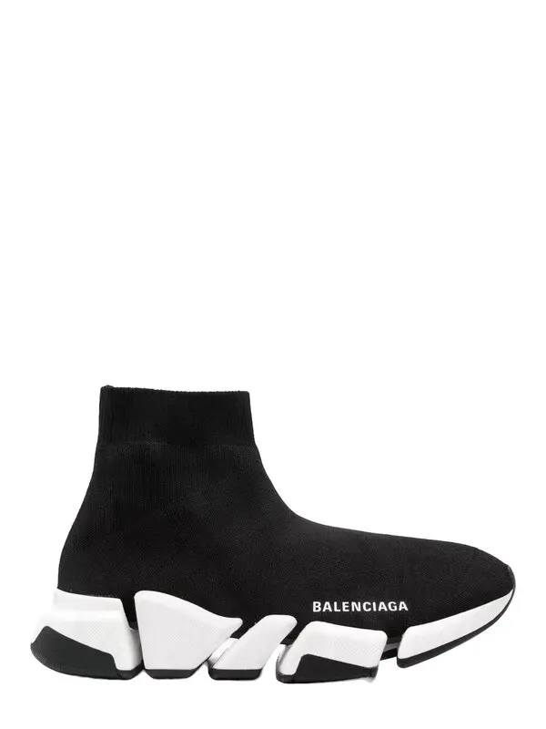Balenciaga Speed 2.0 Knitted Sneakers - Black