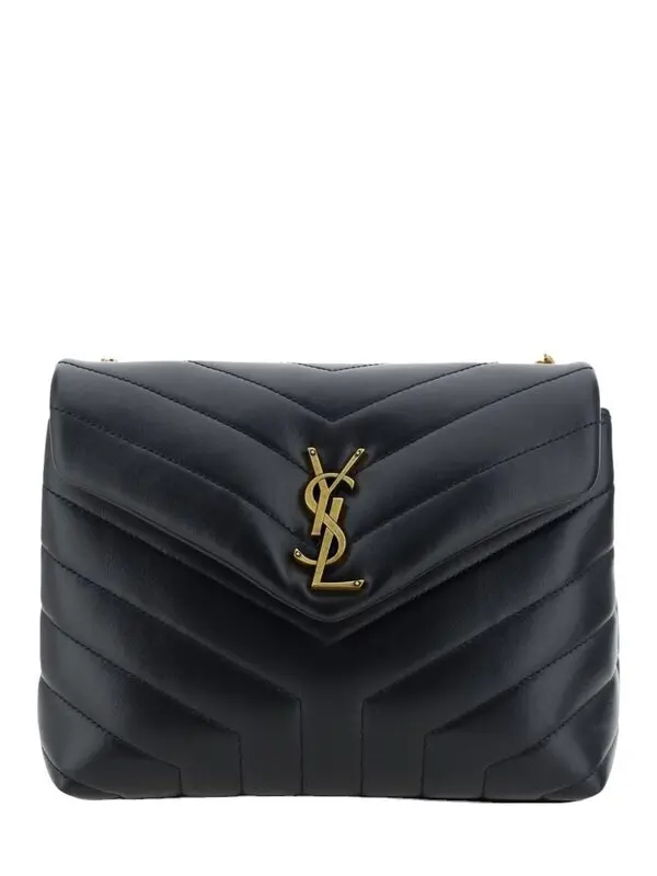 Saint Laurent Medium Loulou Quilted Shoulder Bag - Black
