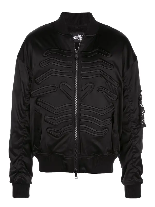 HACULLA. Embroidered Bomber Jacket - Black