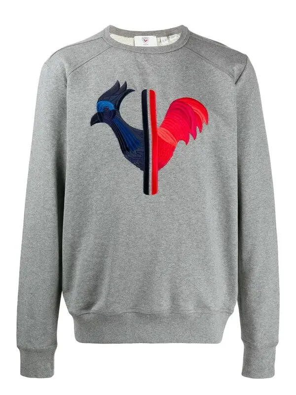 Rossignol Embroidered Rooster Pullover - Grey