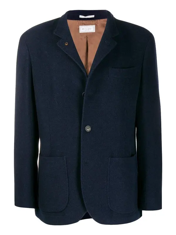 Brunello Cucinelli Single Breasted Blazer - Blue