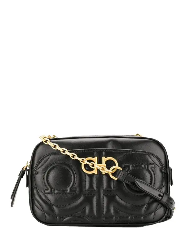 FERRAGAMO Gancini Camera Bag - Black