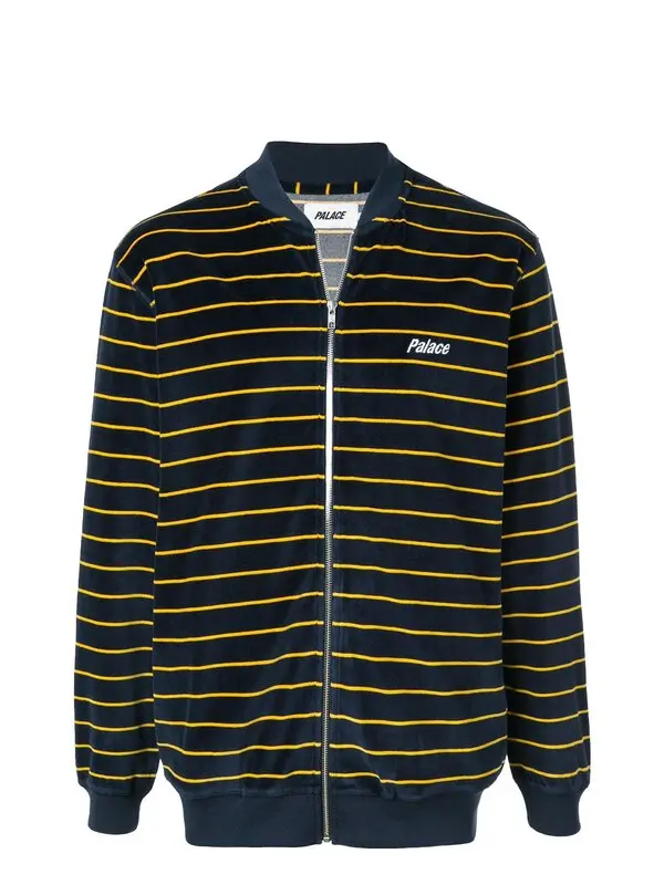 PALACE Velour Bomber Jacket - Blue